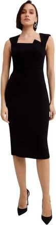 Roland Mouret Femme, Robes, Noir, Taille: 36 FR Asymmetrical Neckline Dress