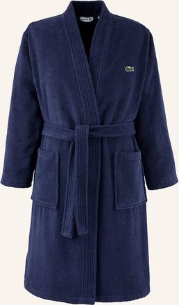 Lacoste Bademantel Llecroco blau