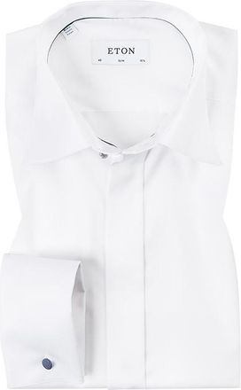 Eton Herren Hemd weiß Baumwolle