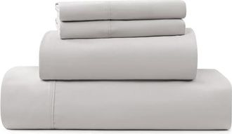 UGG California-King-Bettwäsche-Set, 4-teilig, luxuriöse kühlende Bettlaken mit tiefen Taschen, 2 Kissenbezüge, hypoallergen, maschinenwaschbar, weich, lei