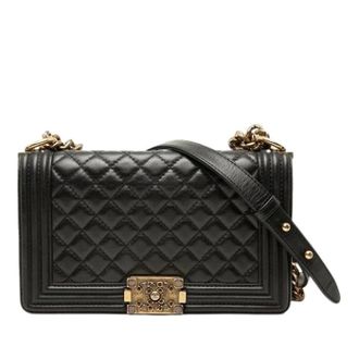 Chanel Pre-owned Sac Bandouli&egrave;re Boy Flap - Femme - Pre-owned - Noir - Taille: ONE Size