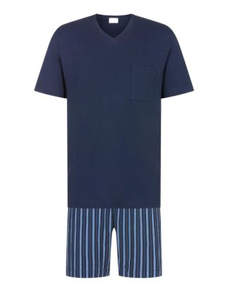 Mey Kurzer Pyjama mit V-Ausschnitt aus der Serie Straight in