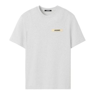 Jacquemus Homme, Tops, Gris, Taille: S The Gros Grain T-shirt