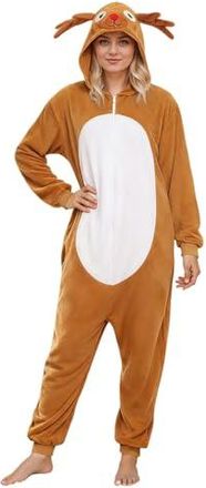 Generico Déguisement delfe unisexe en forme de renne de Noël pour adulte