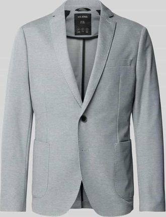 s.Oliver Black Label Slim Fit Anzugsakko aus zweifarbigem Piqu&eacute;-Jersey Modell s.O JOGG