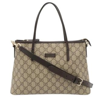 Gucci Pre-owned GG Plus Tote Bag - Femme - Pre-owned - Brun - Taille: ONE Size