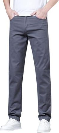 Generic Pantalon de surv&ecirc;tement pour homme en tissu extensible pour la gym, lentra&icirc;nement, le sport, respirant, taille &eacute;lastique, confortable, gris fonc&eacute;, XXL