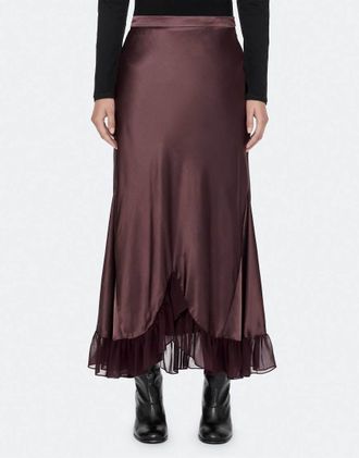 AllSaints jupe Irma en rouge bordeaux