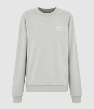 A.P.C. Sweat Standard Rue Madame Bleu Gris Blanc