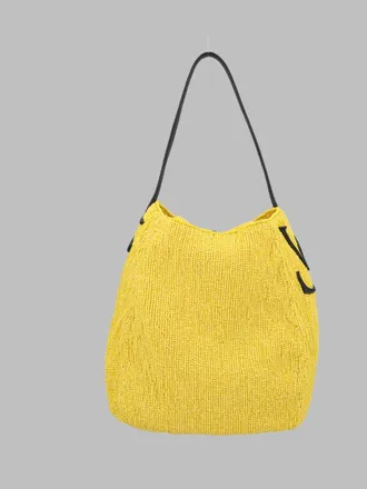 J.W.Anderson Womens Shoulder Bag Beaded Small Bulb Yellow Glass