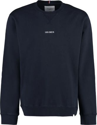 Les Deux sweat &agrave; logo imprim&eacute; - Bleu