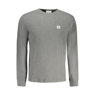 Calvin Klein Grigio Baumwolle Herrenpullover