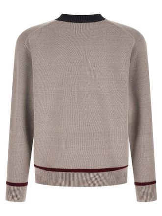 Junya Watanabe Jacquard House-Motif Sweater - Beige