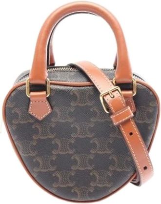 Celine Sac &agrave; main en toile Pre-owned - Femme - Pre-owned - Noir - Taille: ONE Size