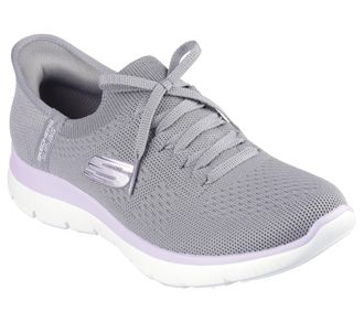 Skechers Damen Summits Sneaker, Grauer Lavendel, 37 EU