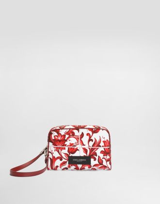 Dolce & Gabbana Handtasche Essenza Aus Popeline Mit Maiolica-print - Mann Shopper Mehrfarbig Onesize