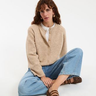 La Redoute Collections Cardigan Col Rond En Grosse Maille