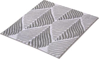 Kleine Wolke Badteppich Leaf, Farbe: Anthrazit, Material: 100% Polyester, Größe: 50x 60 cm