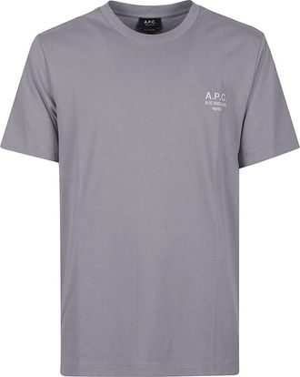 A.P.C. A.p.c., Homme, Tops, Violet, Taille: M Standard Rue Madame T-Shirt