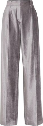 Brunello Cucinelli pantalon droit &agrave; ornements m&eacute;talliques - Gris