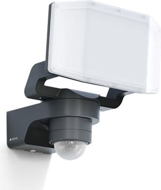 Steinel LED Strahler XLED PRO Expanse S Anthrazit, 240&deg;/12 m Bewegungsmelder, Panorama Flutlicht, LED Panel voll schwenkbar, 14.3 W, 3000K, IP54