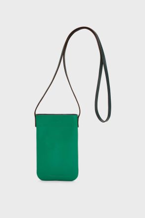Gerard Darel Porte t&eacute;l&eacute;phone en cuir lisse - LADYPHONE - Green/Watergreen/Vert