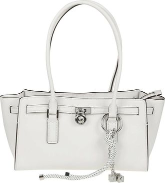 Michael Kors Femme, Sacs, Blanc, Taille: ONE Size Petit sac port&eacute; &eacute;paule Hamilton Moderne
