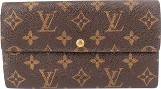 Louis Vuitton Portemonnaie - Louis Vuitton Canvas Monogram Sarah Wallet - Gr. unisize - in Braun - für Damen