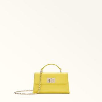 Furla 1927 Mini-tasche Mudec Yellow Gelb Strukturiertes Leder Damen