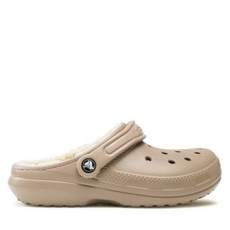 Crocs Pantoletten Crocs Crocs Classic Lined Clog 203591 Beige