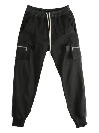 Rick Owens zip-pocket drawstring trousers - Noir