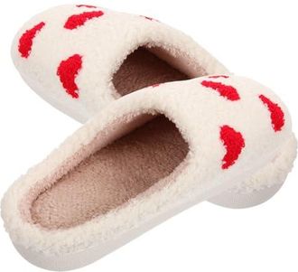 Yarnow Pantoufles Int&eacute;rieur Couple &agrave; Motif Coeur Chaudes et Confortables pour Maison Hiver Automne Unisexes
