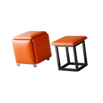 Generic Nesting-Hocker, 5-teiliges Set, Mehrzweck-Tritthocker, stapelbare Kombinationsst&uuml;hle, for Spielzimmer, Badezimmer, Lernb&uuml;ro(Color 2,35x35cm)
