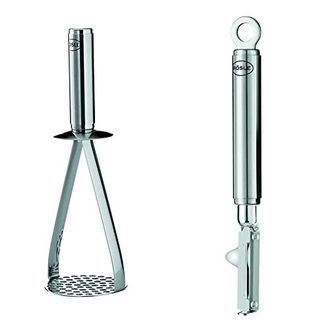 R&ouml;sle Presse-Pur&eacute;e - &Eacute;craseur Haut de Gamme pour les Pommes de Terre et les L&eacute;gumes-Tuberc & 12732 &Eacute;plucheur Pour Droitier 19 Cm