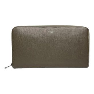 Celine Pre-owned Vintage Leder Portemonnaie - - Pre-owned - Damen - Grau - ONE SIZE