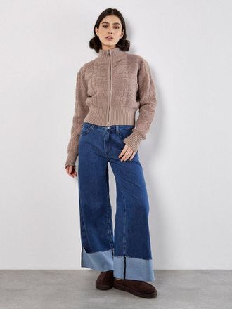 Apricot Cardigan Kurzjacke aus Boucl&eacute;