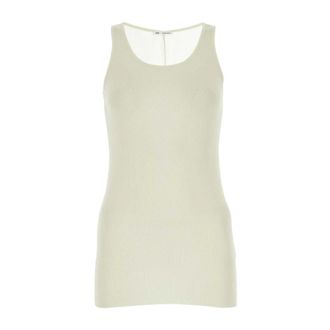 Ami Ivory Viskose Mischung Tank Top - - Tops - Damen - Beige - XS