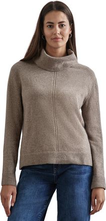 Street One Damen A302786 Rollkragen Sweater, Mocha Beige Mel., 44 EU