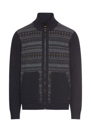 Camel Active Herren Strickjacke mit Stehkragen Navyblau, menswear-6XL