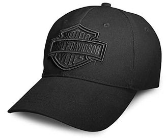 Harley-Davidson Harley-Davidson Casquette de baseball pour homme, casquette de motard, avec graphiques brod&eacute;s, ajustable, pour hommes, Noir, taille unique