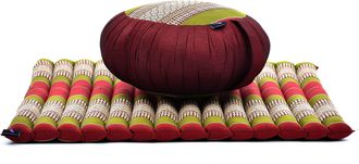 Leewadee Meditationskissen Set Sitzkissen Rund Zafu Yoga Kissen Zabuton Yogakissen Meditationskissen Meditation Zubehör Yoga Sitzkissen Yoga Meditationskissen,