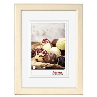 Hama Kunststoff-Bilderrahmen, Cremewei&szlig;, 10 cm x 15 cm