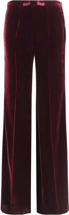 Forte_Forte Femme, Pantalons, Rouge, Taille: 36 FR Pantalon &Eacute;vas&eacute; en Viscose
