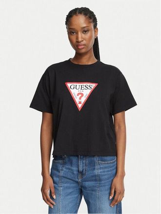 Guess T-Shirt W4YI73 K8HM0 Schwarz Regular Fit