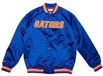 Mitchell & Ness NCAA Lightweight Satin Jacket, Florida Bleu, M