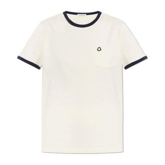 Moncler Logo T-Shirt - - Tops - Damen - Beige - XS