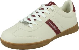 Spot On Elle Sport F7R399 Baskets confortables et décontractées à lacets avec mousse à mémoire de forme pour femme, blanc, 40 EU