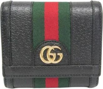 Gucci unisex, Pre-owned, Noir, Taille: ONE Size Portefeuille Vintage Pre-owned