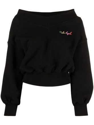 Palm Angels sweat &agrave; logo imprim&eacute; - Noir
