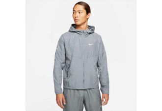 Nike Laufjacke Repel Miler Mens Running Jacket mit Kapuze, wasserabweisend, verstaubares Design, f&uuml;r nasses Wetter